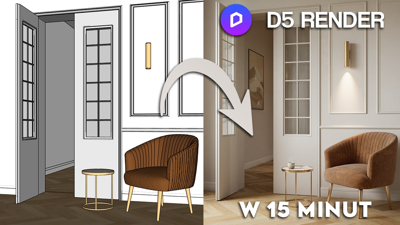 Wizualizacje Wnętrz w 15 Minut z D5 Render - Educk.pl